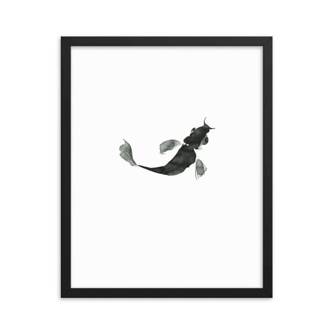 Carp Fish Artwork Framed Poster. Art Print Symbolizes Wealth and ...