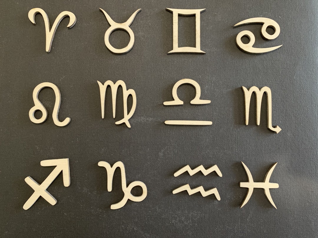 Zodiac Signs Zodiac Decor Zodiac Symbols Crafting and Scrapbooking ...