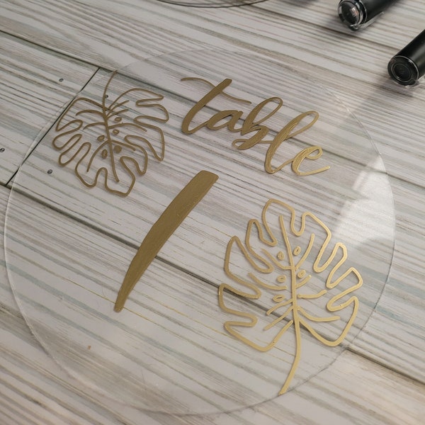 Table Numbers Wedding Tropical - Etsy