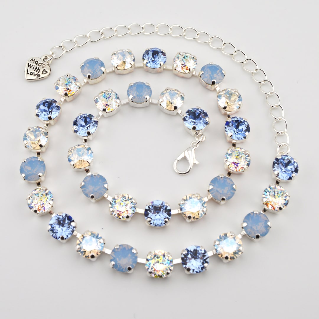 Crystal Jewelry, Necklace or Bracelet "walking on Clouds" | Blue ...