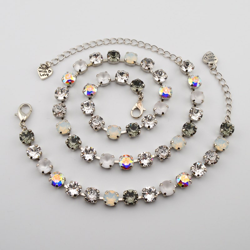 Ab Crystal Necklace - Etsy