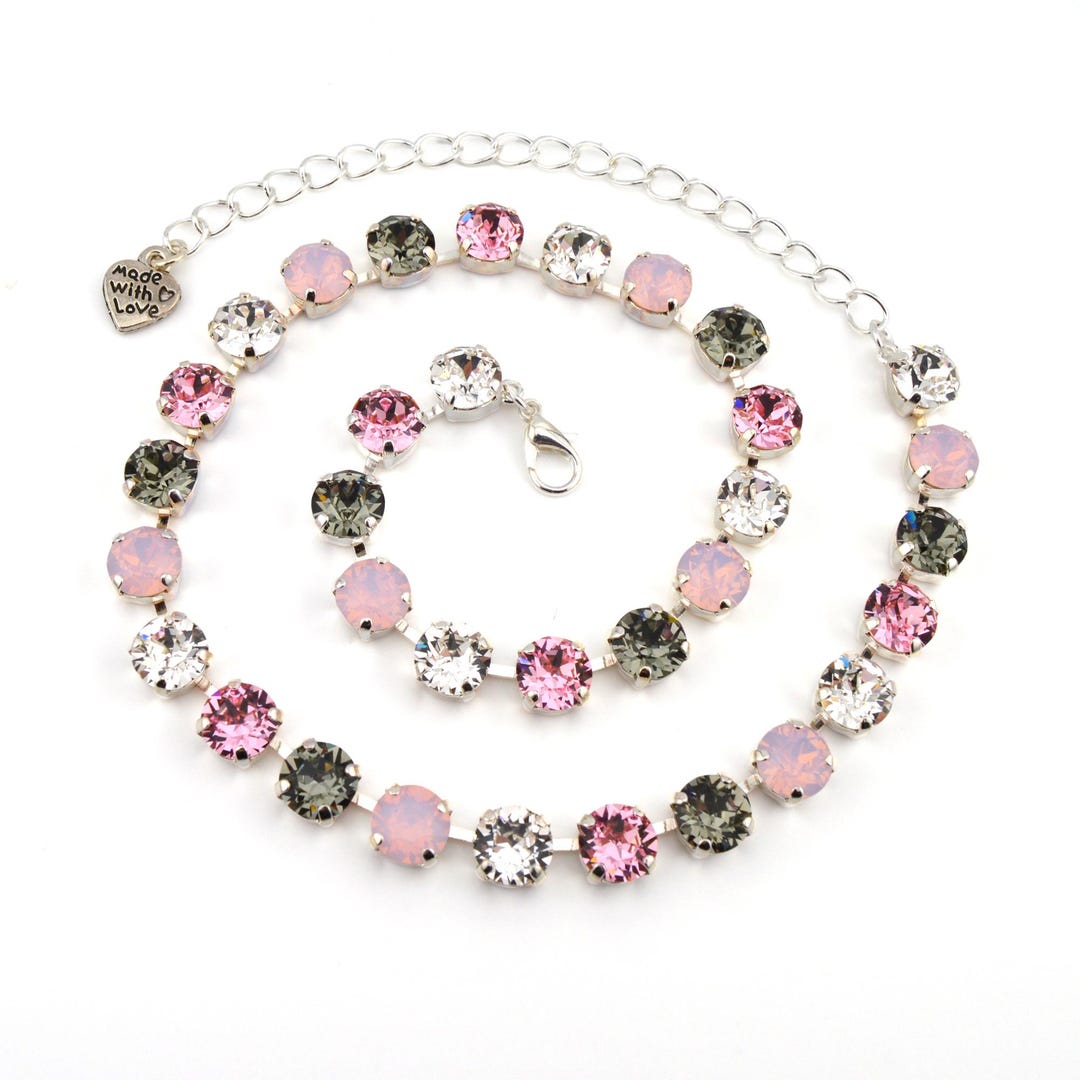 Crystal Jewelry, Necklace or Bracelet "everyday Pink" | Pink Crystal ...