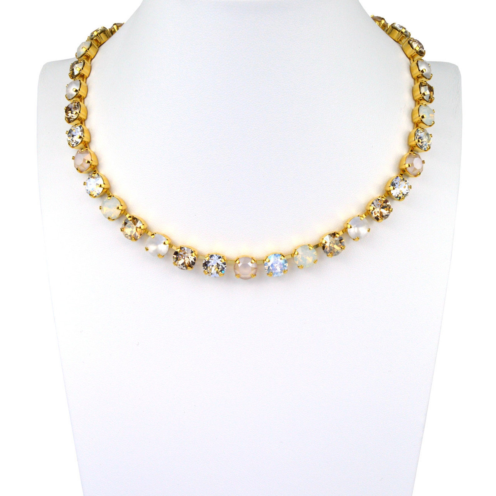 Ivory Cream Genuine Austrian Crystal Necklace Bracelet or - Etsy