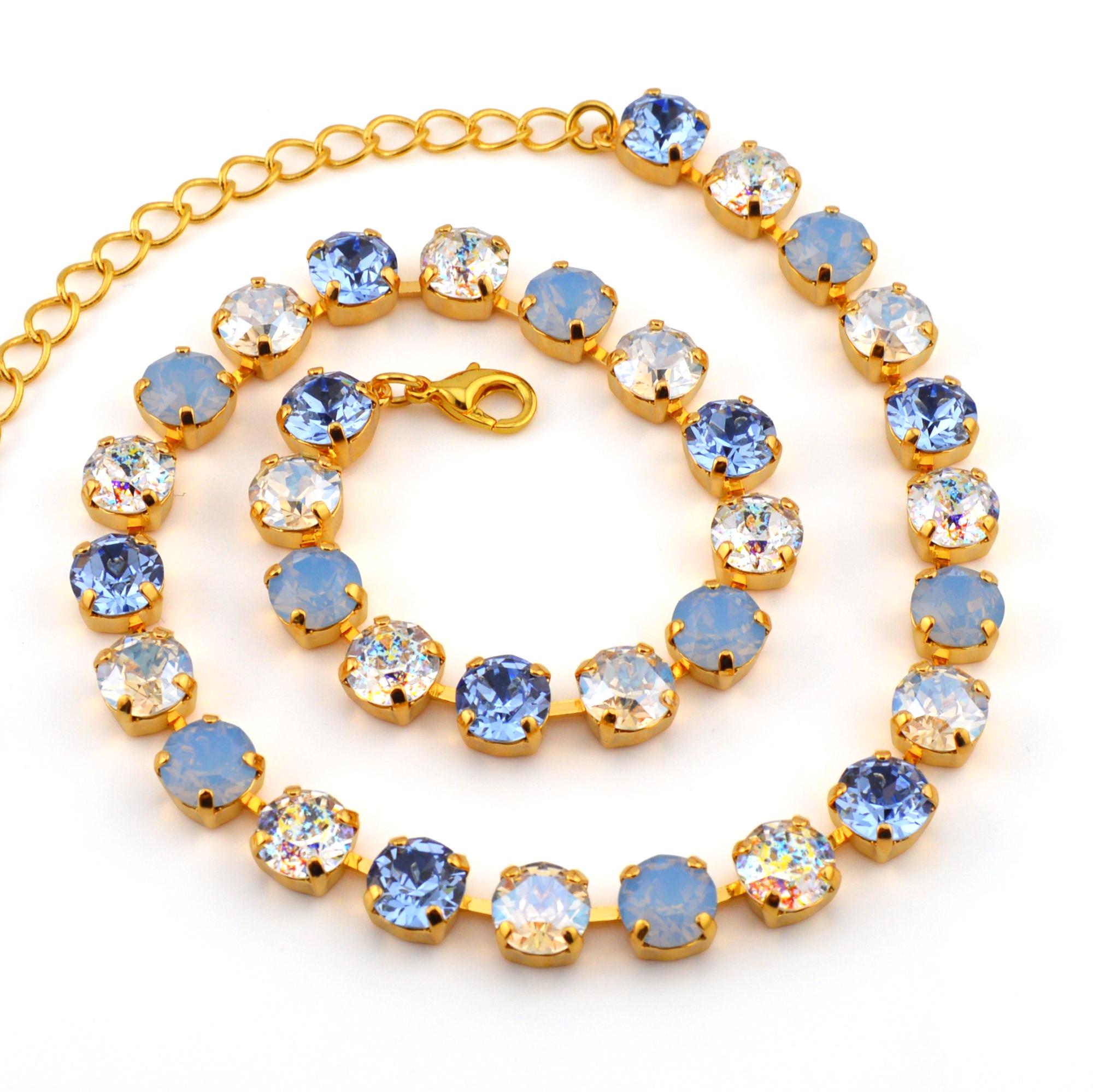 Crystal Jewelry, Necklace or Bracelet "walking on Clouds" | Blue ...