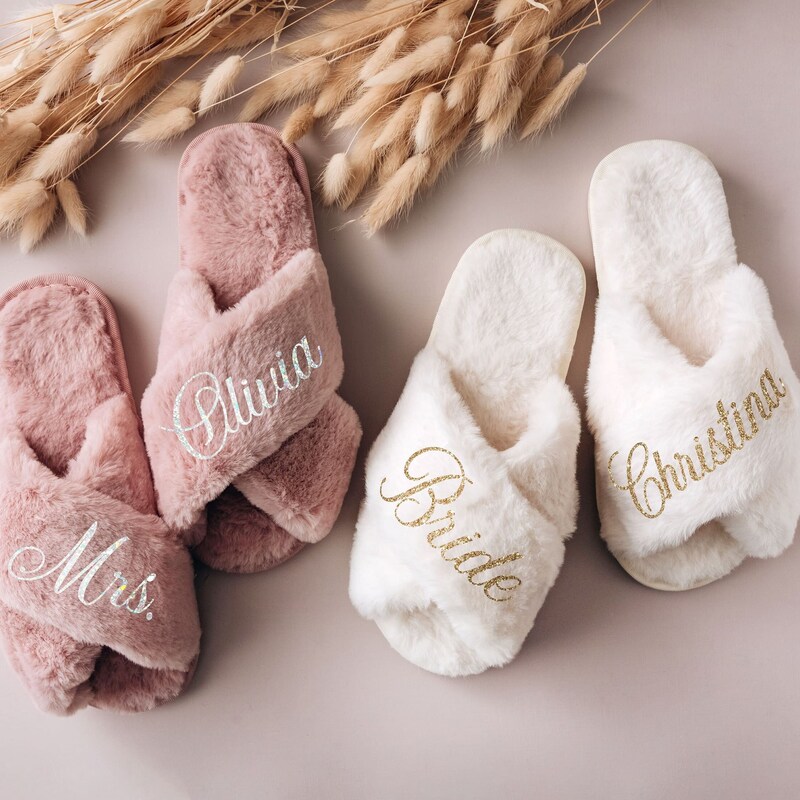 Bride Slippers - Etsy