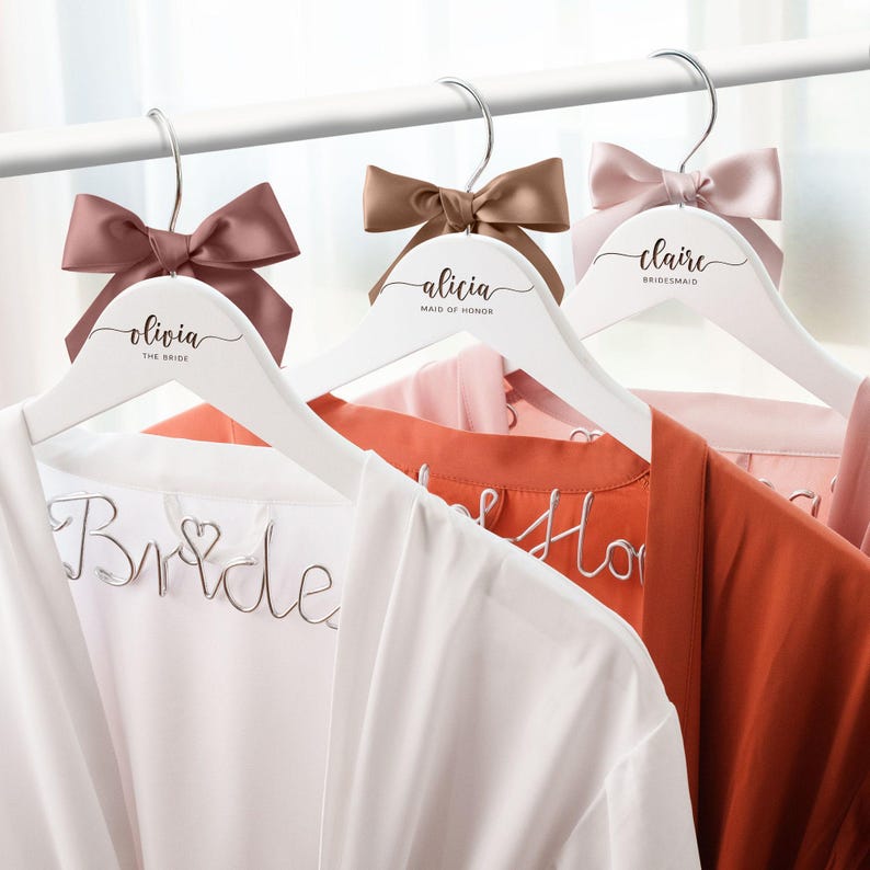 Custom Bride Hanger, Personalized Hangers for Wedding Dress, Bridal ...