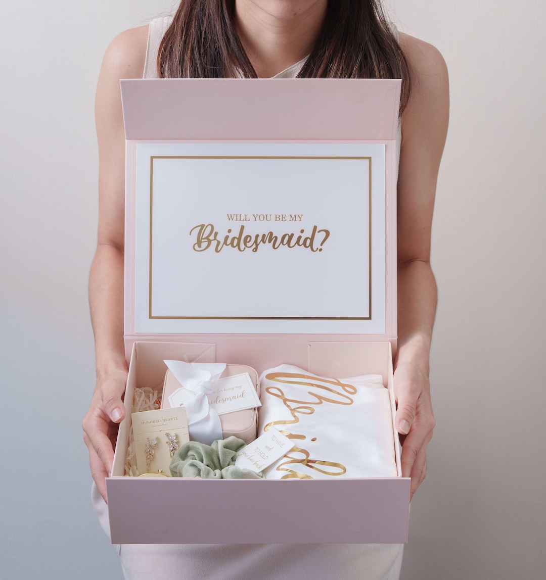 Bridesmaid Boxes, Custom Gift Box, Personalized Bridesmaid Proposal Box ...