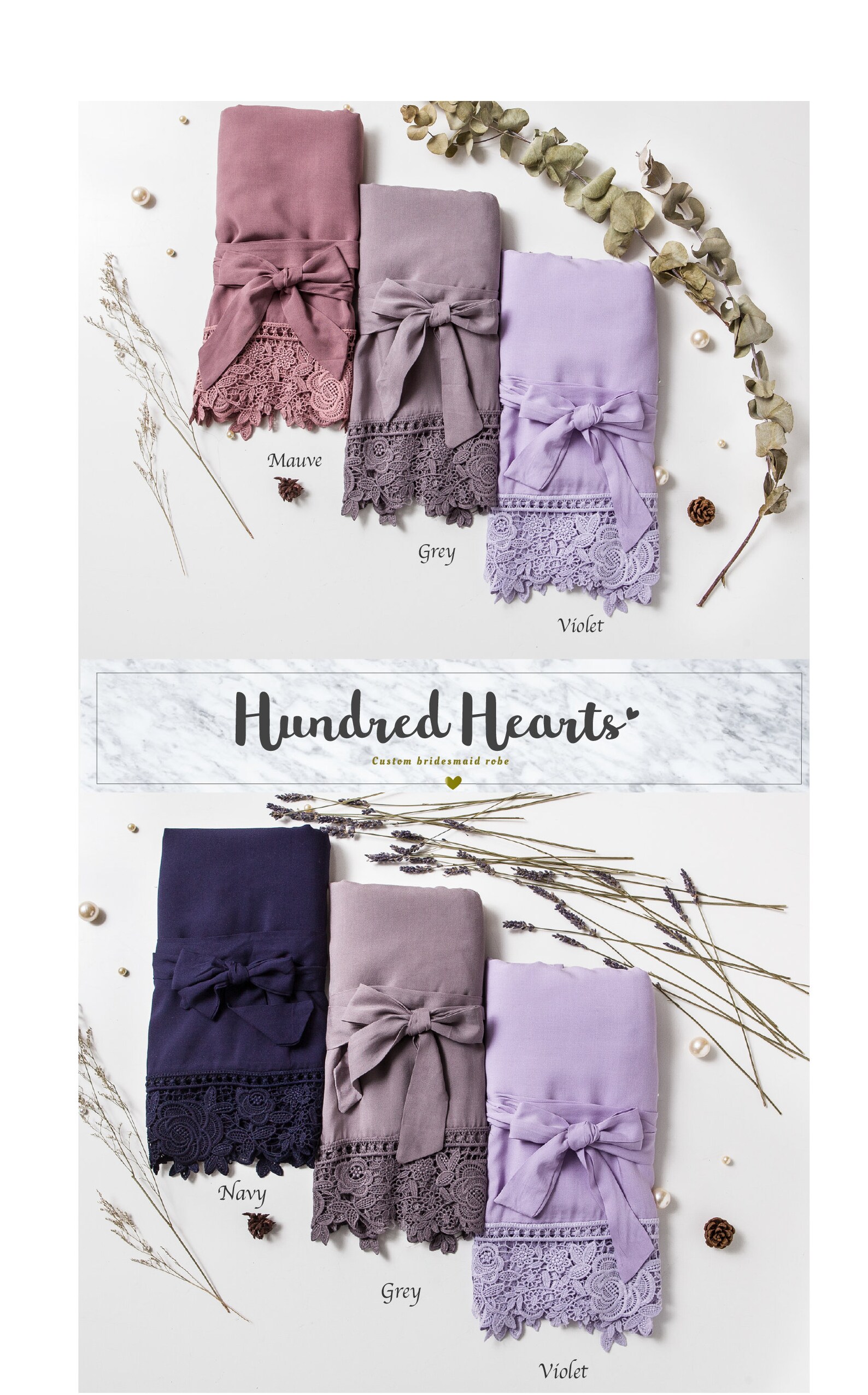 Cotton Chunky Lace Robe Bridesmaid Robes Bride Robe - Etsy