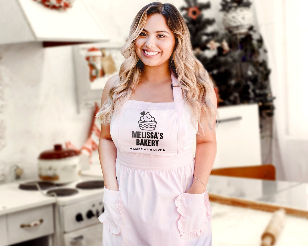 Personalized Apron Christmas Gifts for Mom Aprons With Ruffle Pocket ...