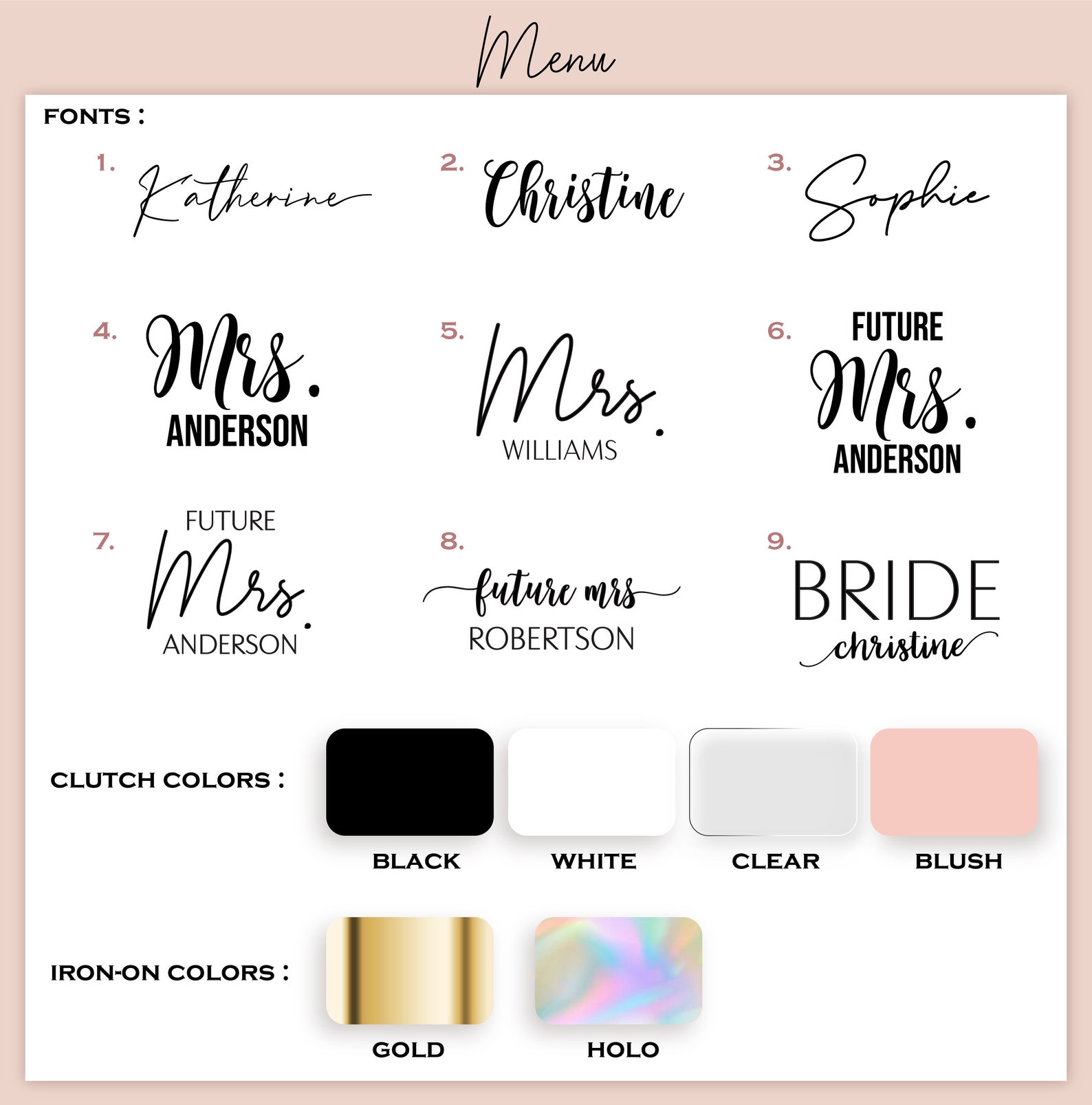 Mrs Purse Bride Clutch Bride Gift Personalized Acrylic - Etsy