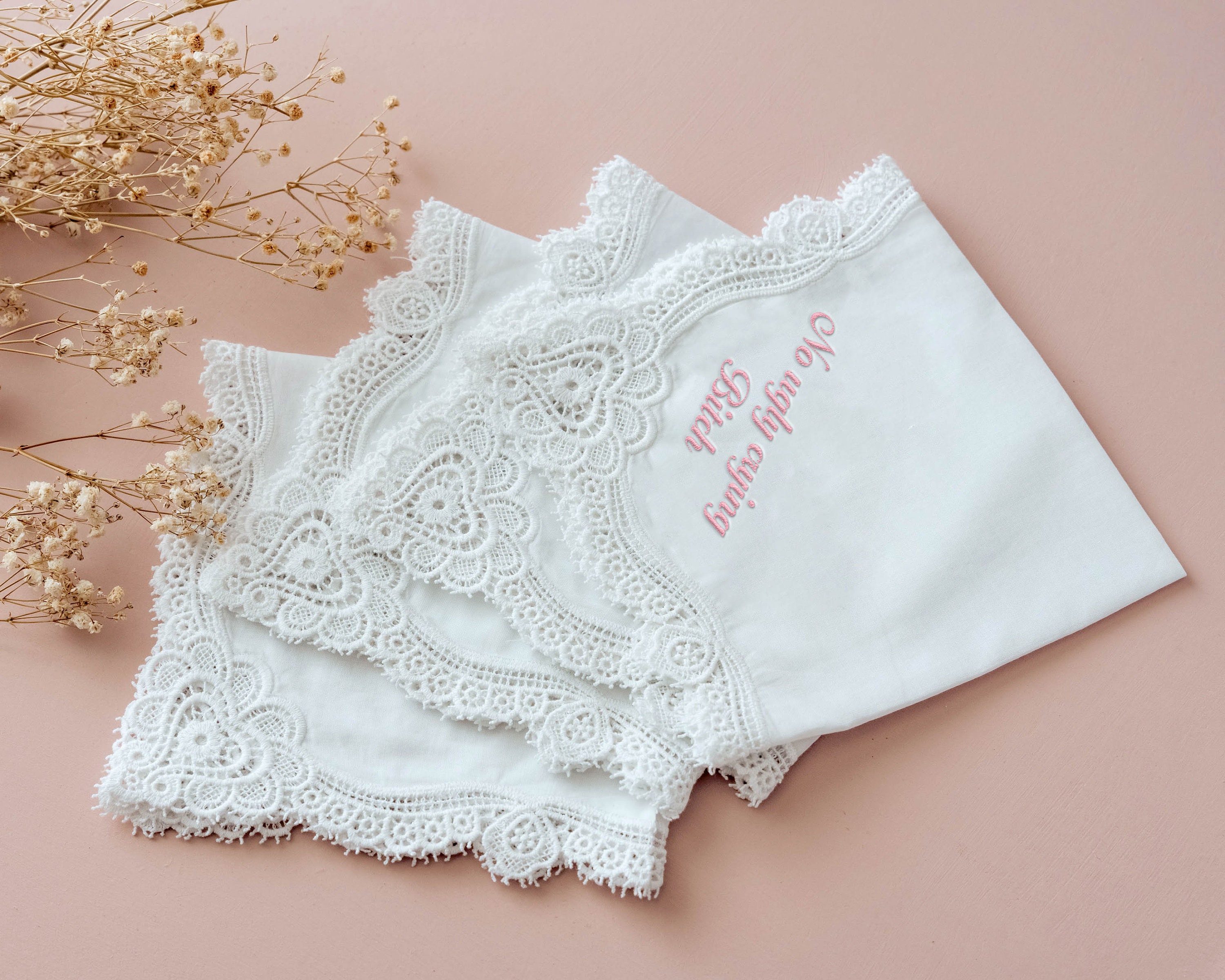 Personalized Wedding Handkerchief Custom Embroidery Lace - Etsy