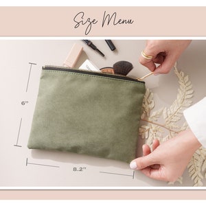 Personalized Suede Makeup Bag, Bridesmaid Gifts Proposal, Gifts for Mom ...