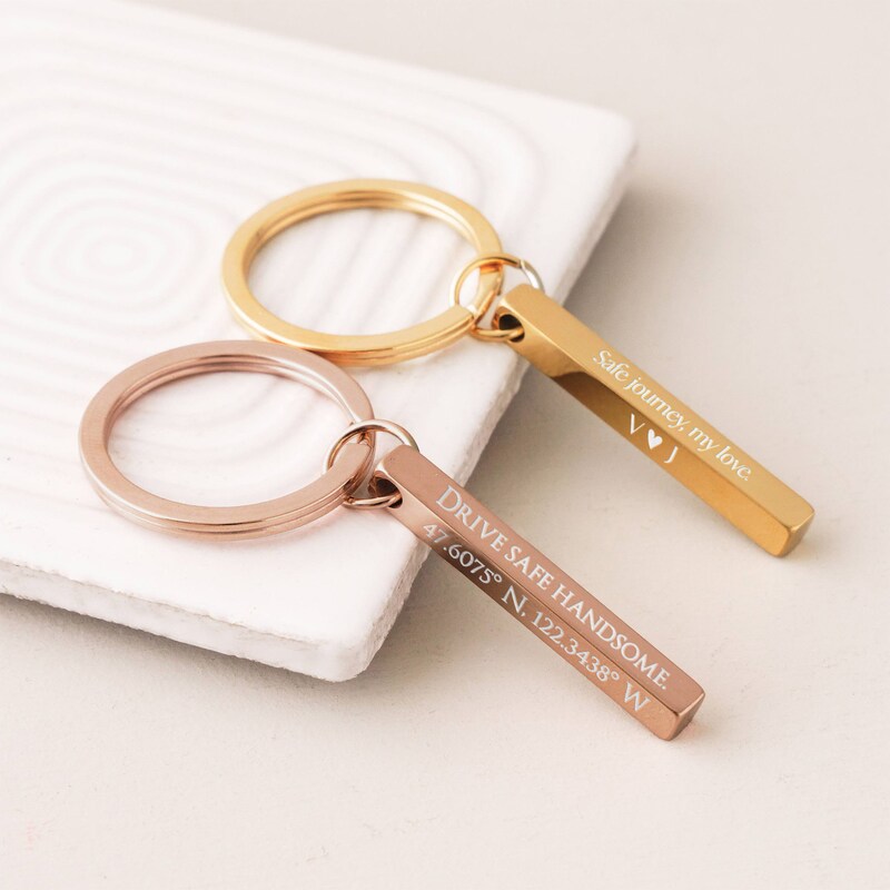 Engraved Key Chain - Etsy