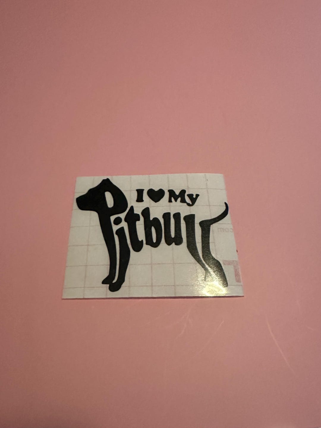 I Love My Pitbull Decal - Bully Breed Sticker - Etsy