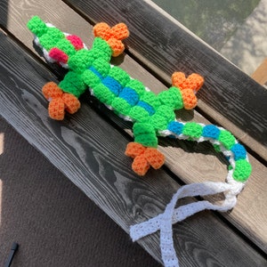 Crochet Beaded Lizard - Etsy