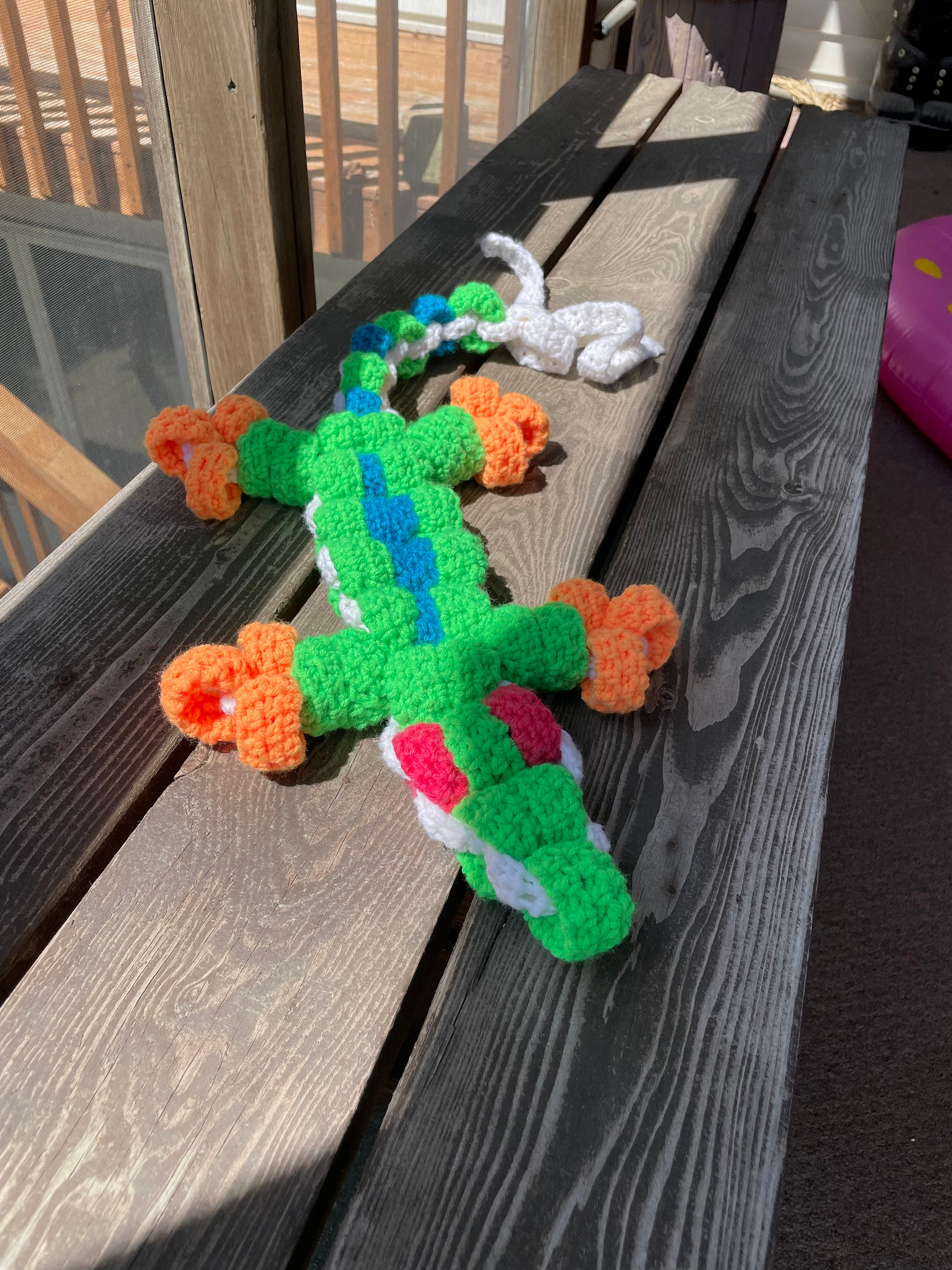 Crochet Beaded Lizard - Etsy