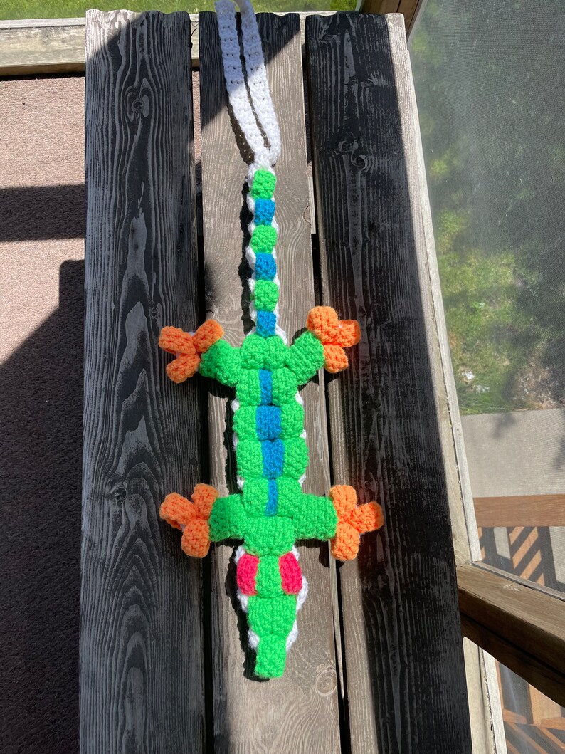 Crochet Beaded Lizard - Etsy
