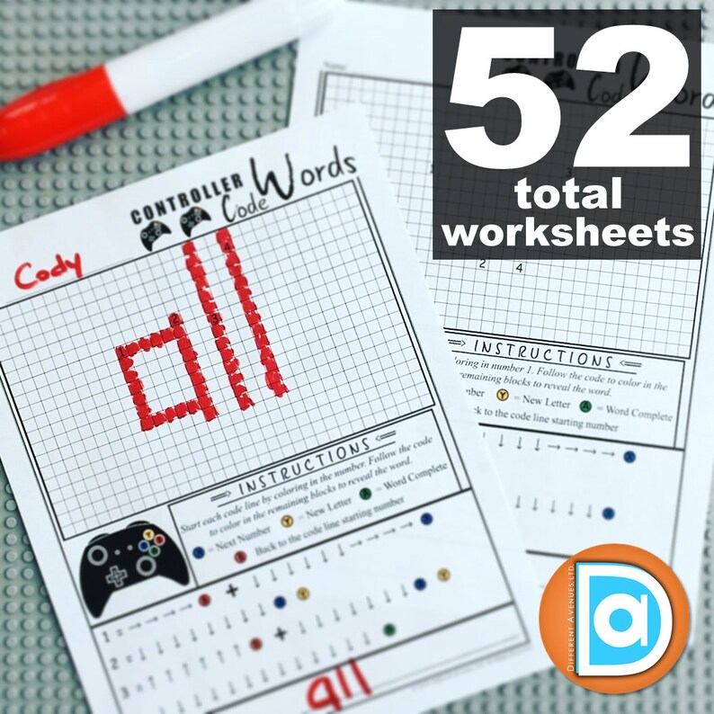 52 Worksheets for Kids - Math, Coding, English All in One - First Grade ...