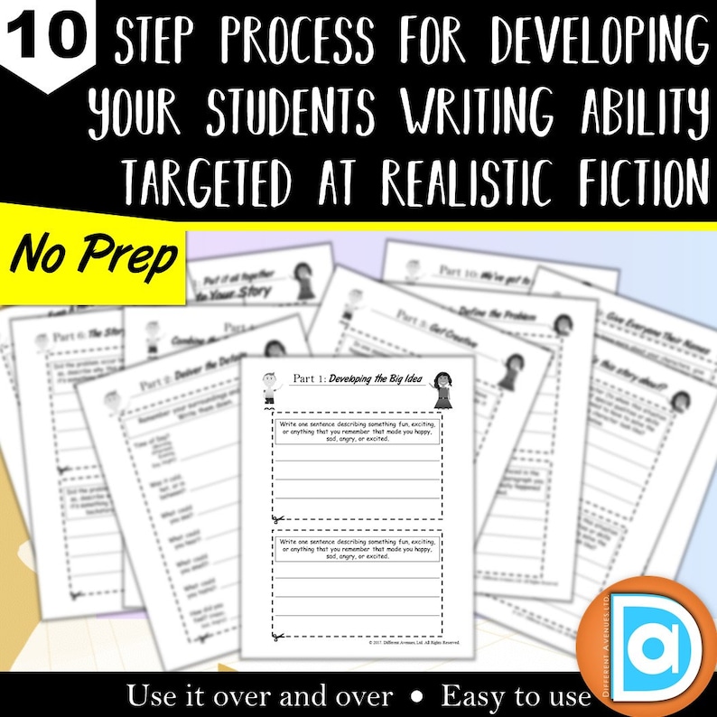 Story Writing Activity for 2nd, 3rd, and 4th Grade | Kids Writing ...