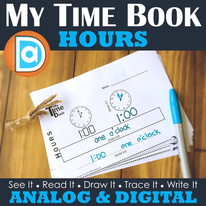 First Grade Time Learning Reading Clocks, Telling Time, My Time Book ...