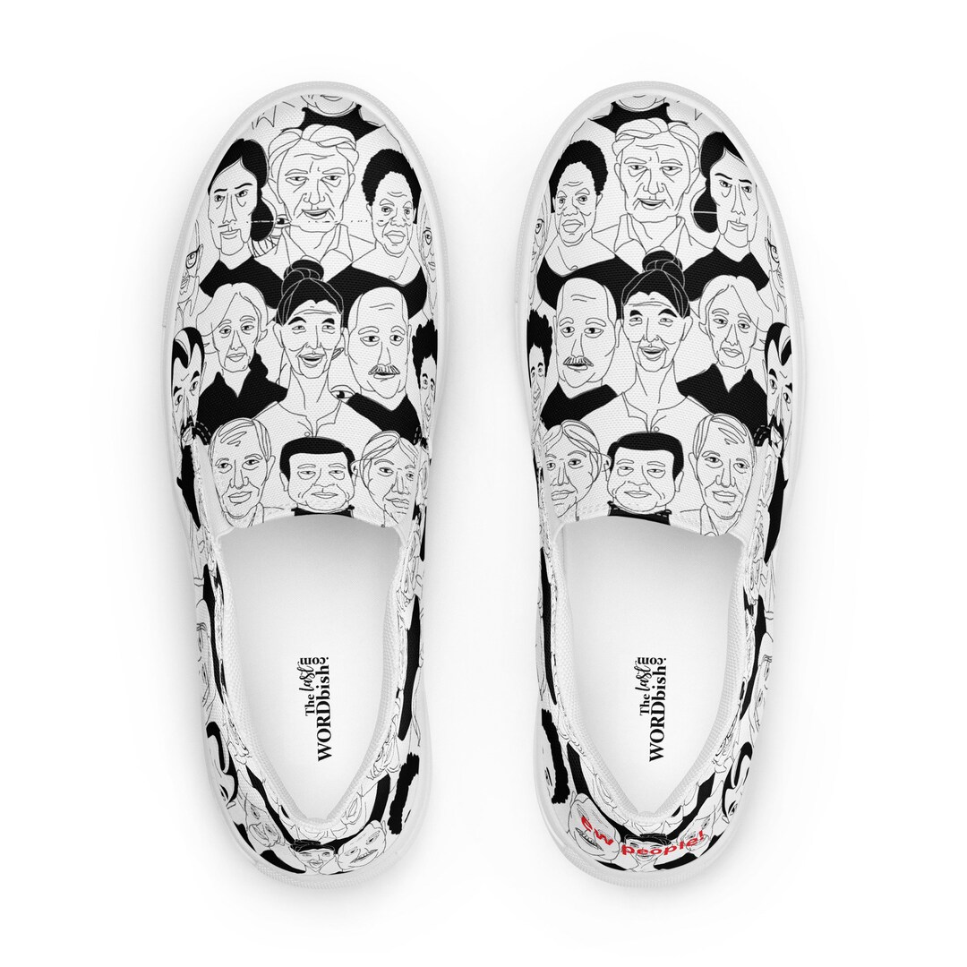 Ew People Men’s Slip-on Canvas Shoes, Funny Designer Shoes, - Etsy