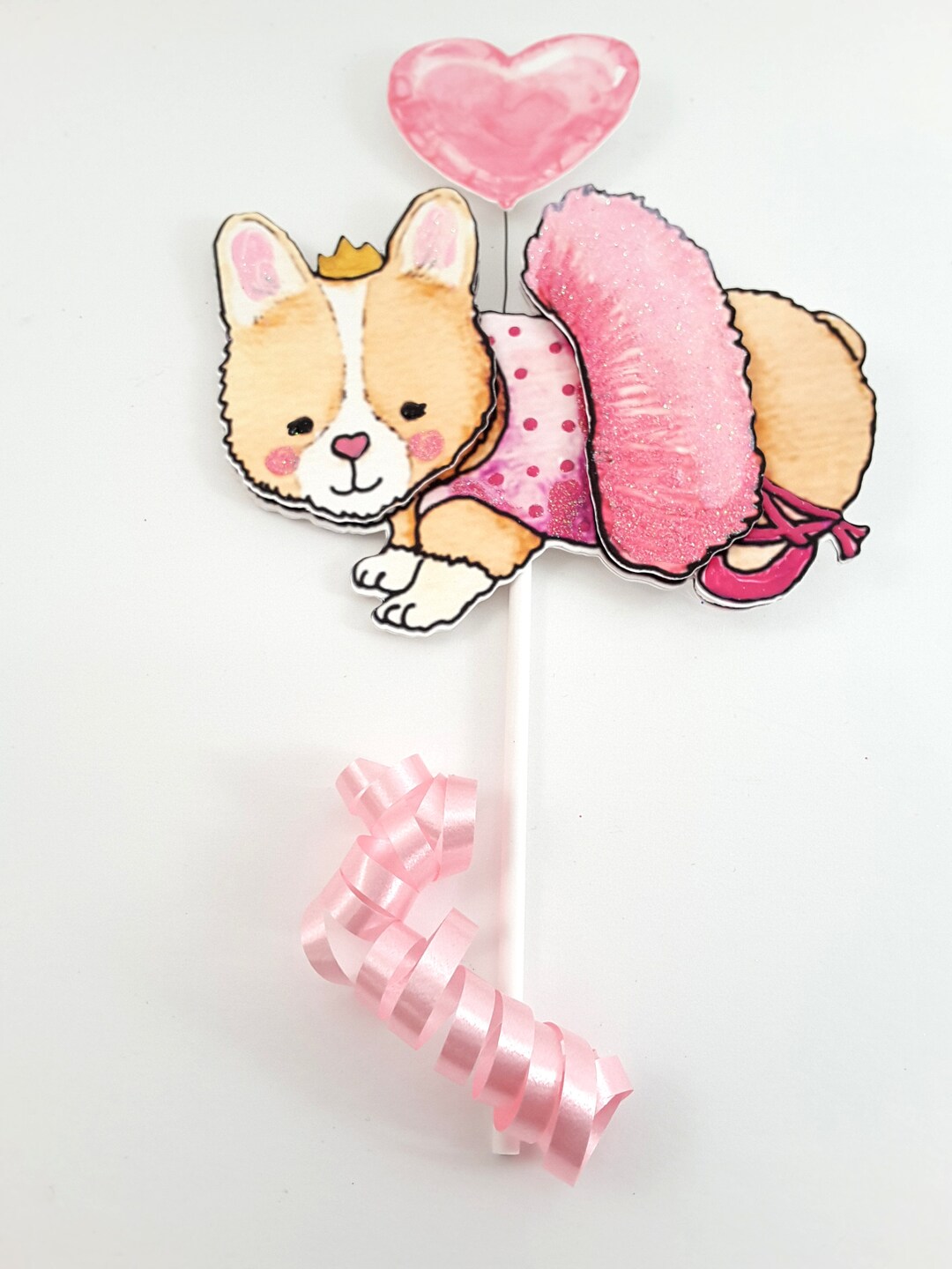 Personalized Corgi Cake Topper in Ballerina Tutu, Ballerina Party ...