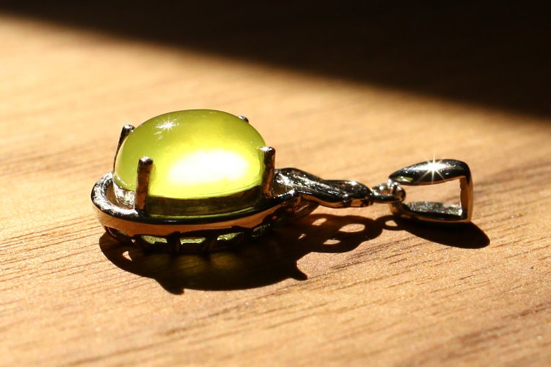 NATURAL PREHNITE Golden Prehnite Necklace Golden Prehnite - Etsy