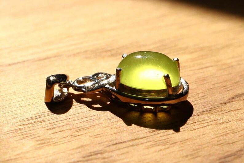 NATURAL PREHNITE Golden Prehnite Necklace Golden Prehnite - Etsy