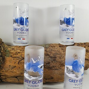 Set of 2 Mini Grey Goose Shot Glasses - Etsy