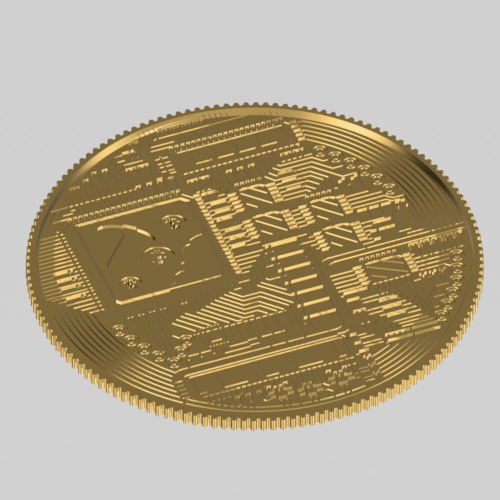 Bitcoin Iconic Coin Design 3D Print STL File - Etsy