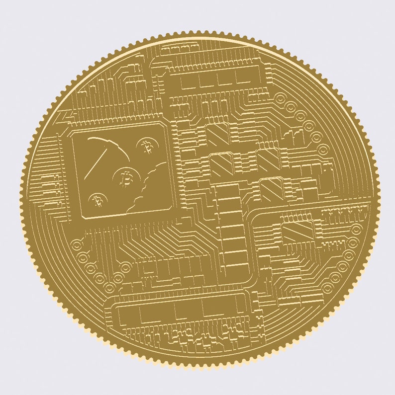 Bitcoin Iconic Coin Design 3D Print STL File - Etsy