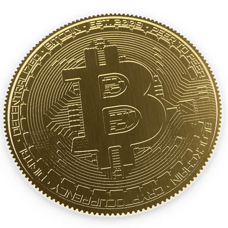 Bitcoin Iconic Coin Design 3D Print STL File - Etsy