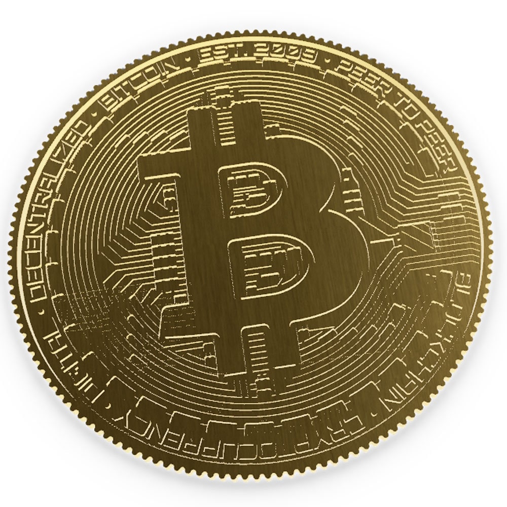 Bitcoin Iconic Coin Design 3D Print STL File - Etsy
