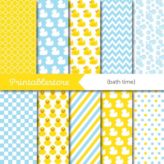 Bath Time Digital Paper Pattern Scrapbooking Instant - Etsy
