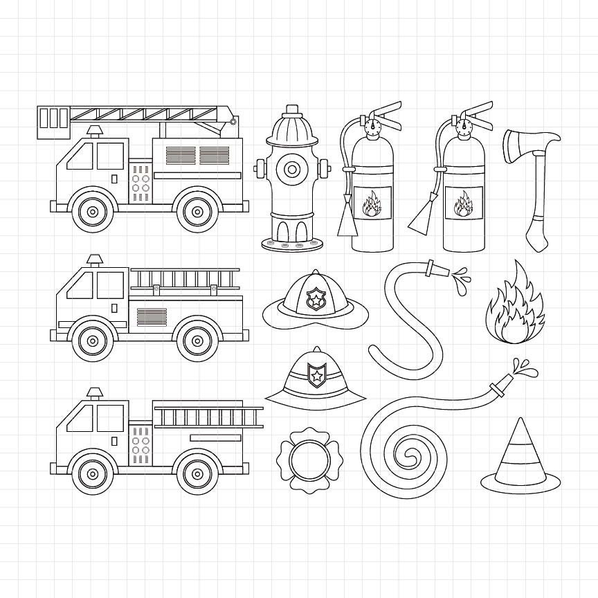 Fire Hydrant Coloring Pages