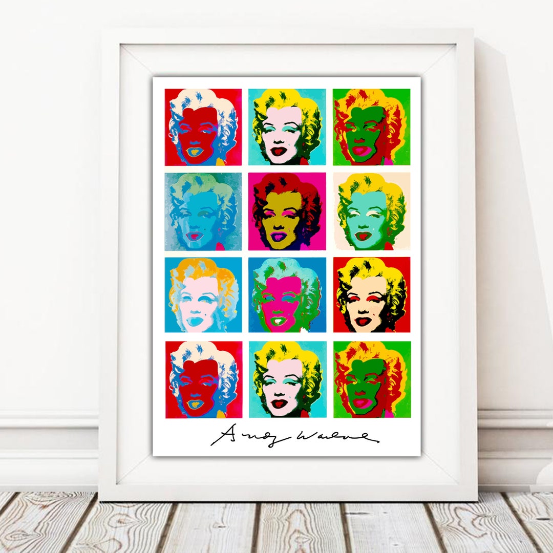 Andy Warhol, Pop Art Poster, Marilyn Monroe, Vintage Atwork - Etsy