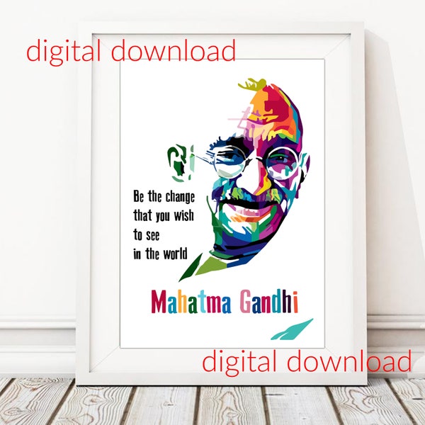 Mahatma Gandhi - Etsy