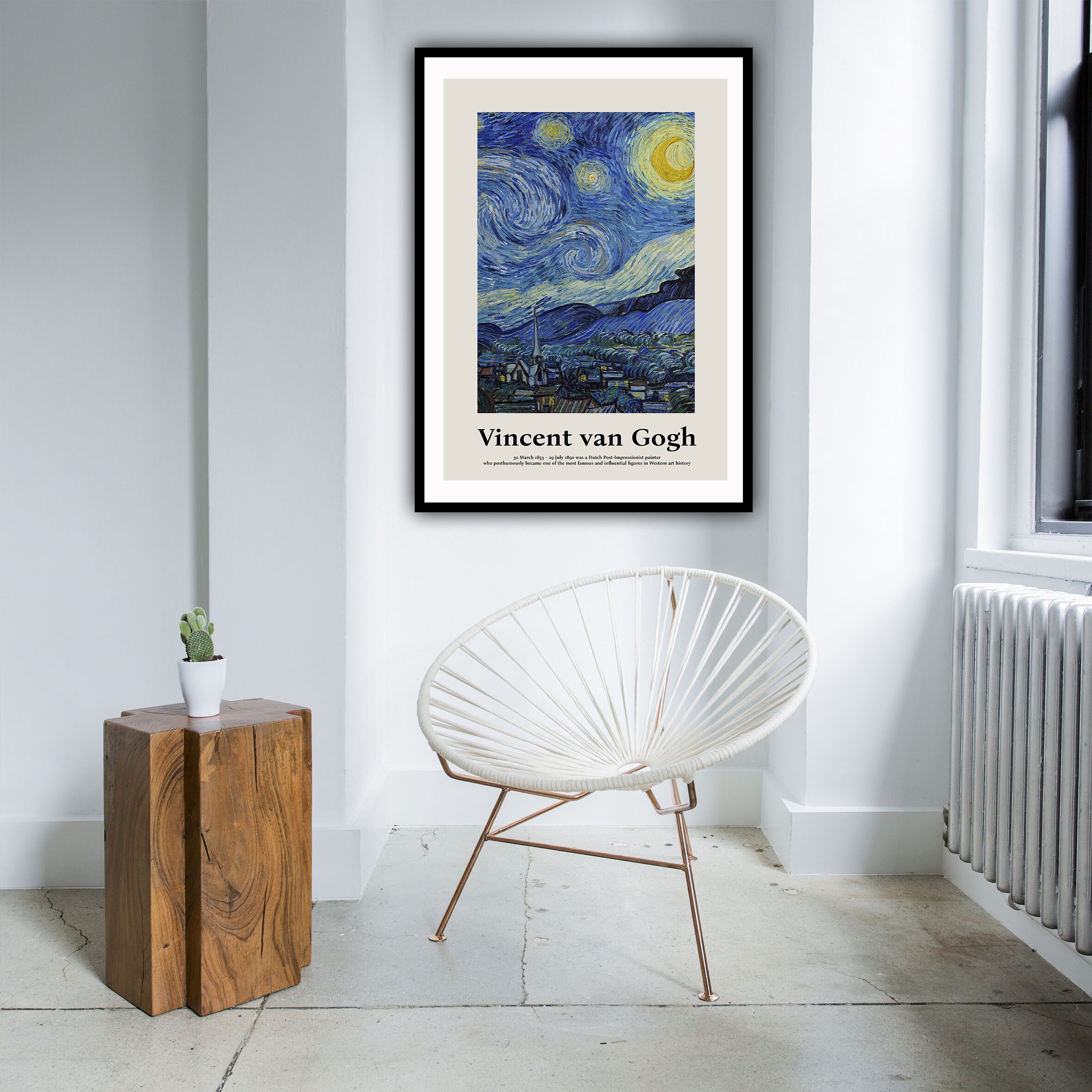 Van Gogh Starry Night Poster - Etsy