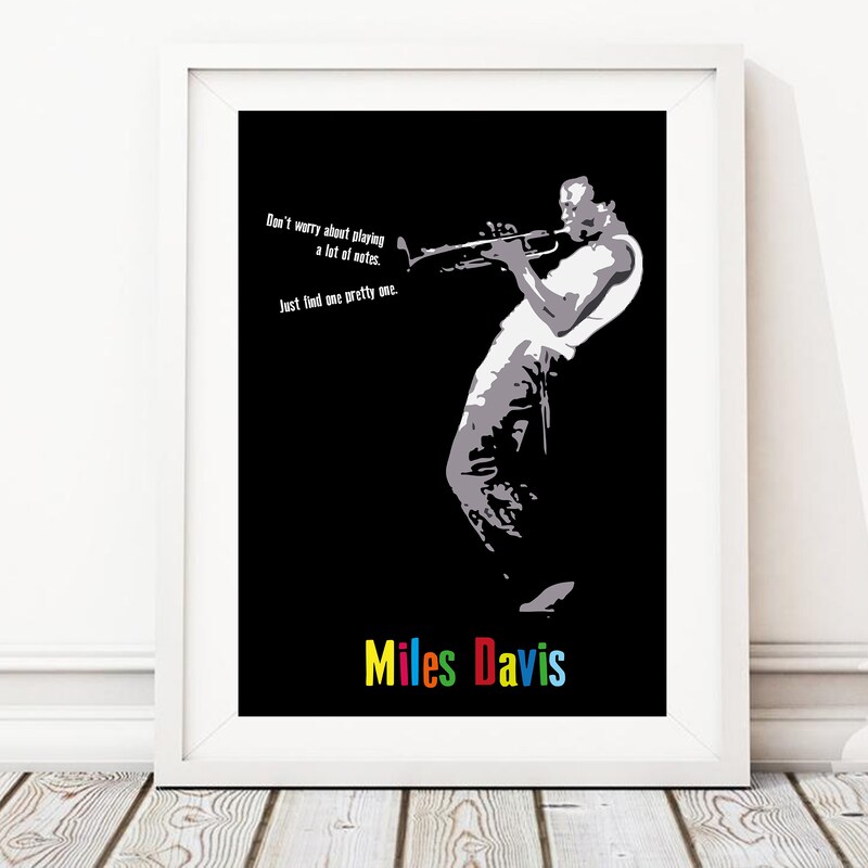 Miles Davis Poster - Etsy