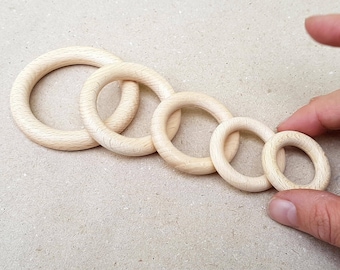 Craft wood rings | Etsy
