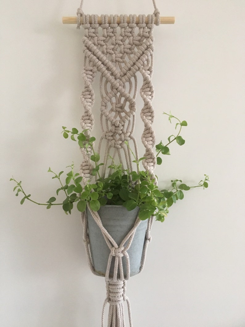 Macrame Plant Hanger Sand Wall Planter Wall Hanging Wall - Etsy