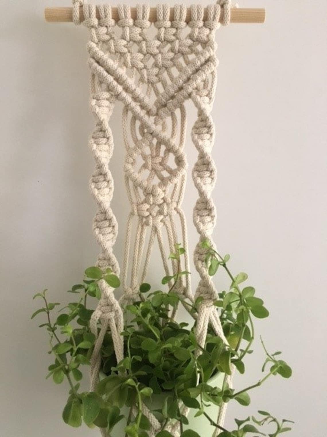 Macrame Plant Hanger Wall Planter Wall Hanging Wall Plant | Etsy