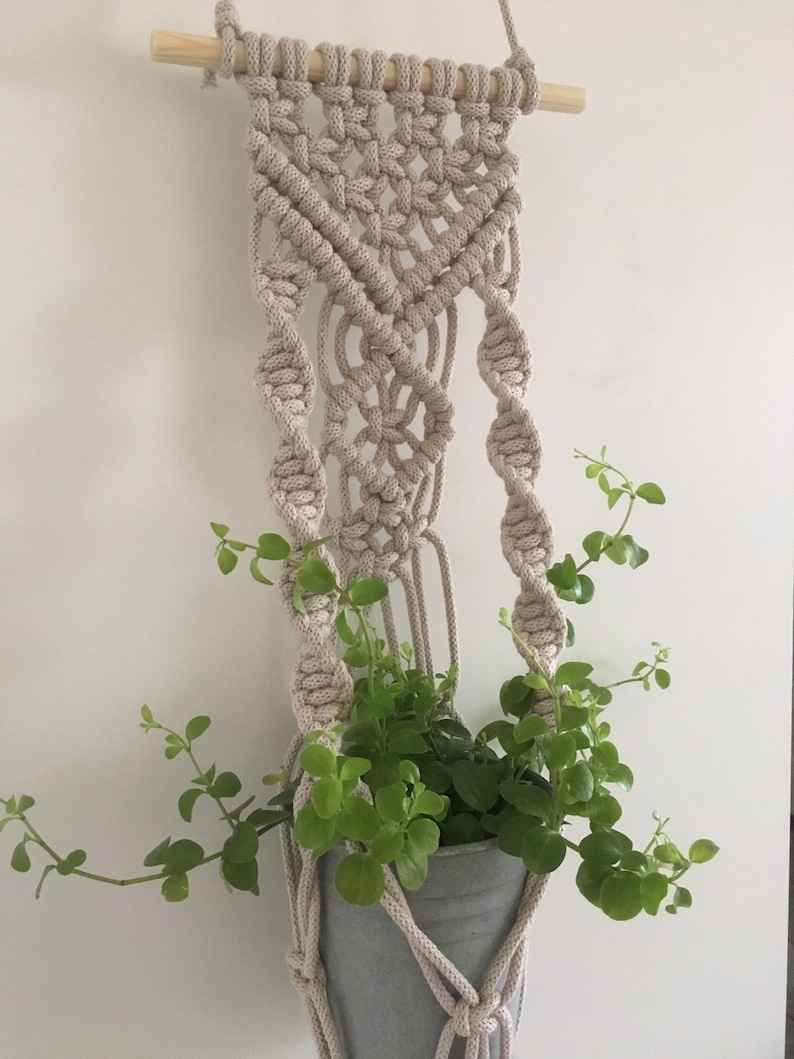 Macrame Plant Hanger Sand Wall Planter Wall Hanging Wall - Etsy