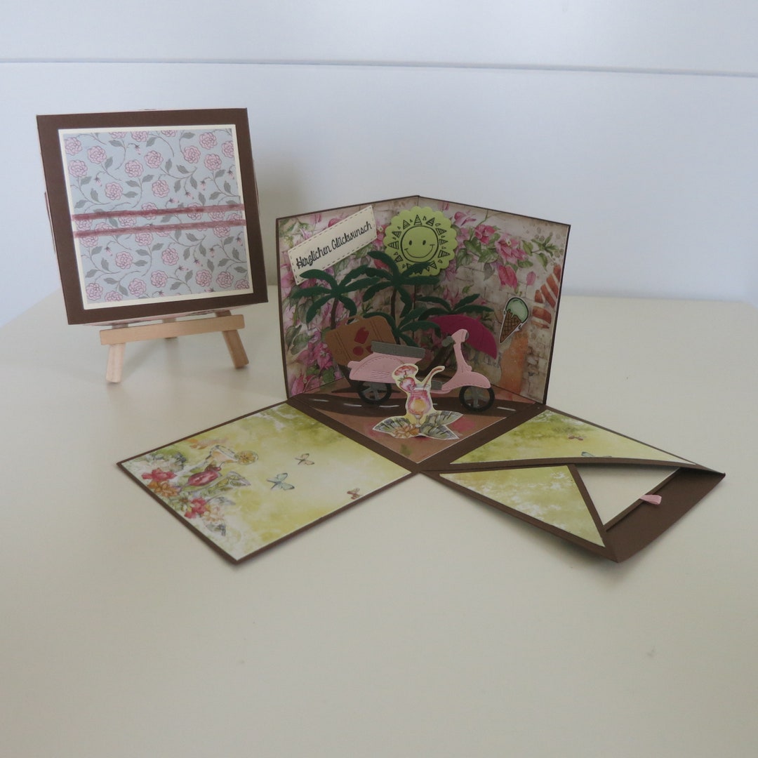 Explosionsbox Rente, Urlaub, Abschied, Auszeit, Ruhestand ...