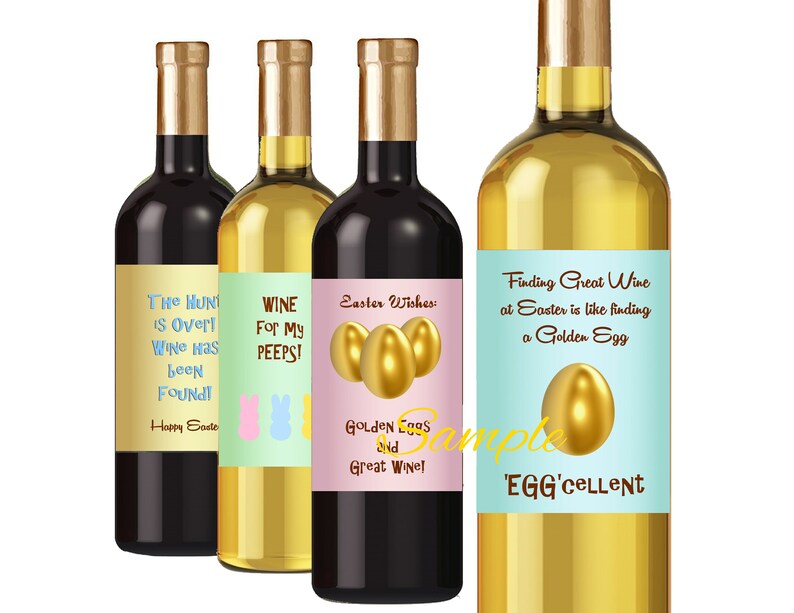 EASTER Wine Labels, Funny INSTANT Download, Easy DIY Printable Files ...