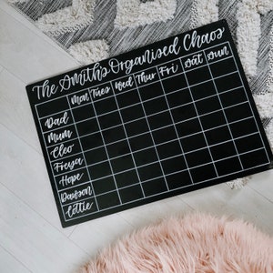 Weekly Planner Chalkboard / Family Organiser / Meal Planner / Business ...