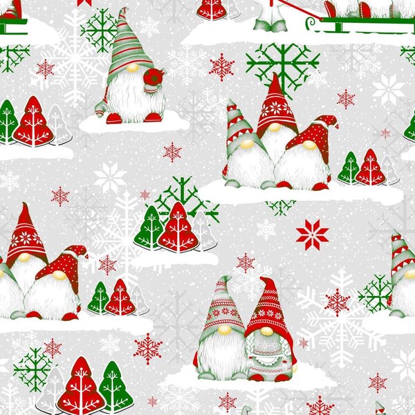 Gnome Fabric - Etsy