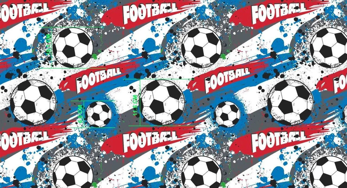 Soccer Ball Fabricsports Fabricsoccer Fabriccotton - Etsy