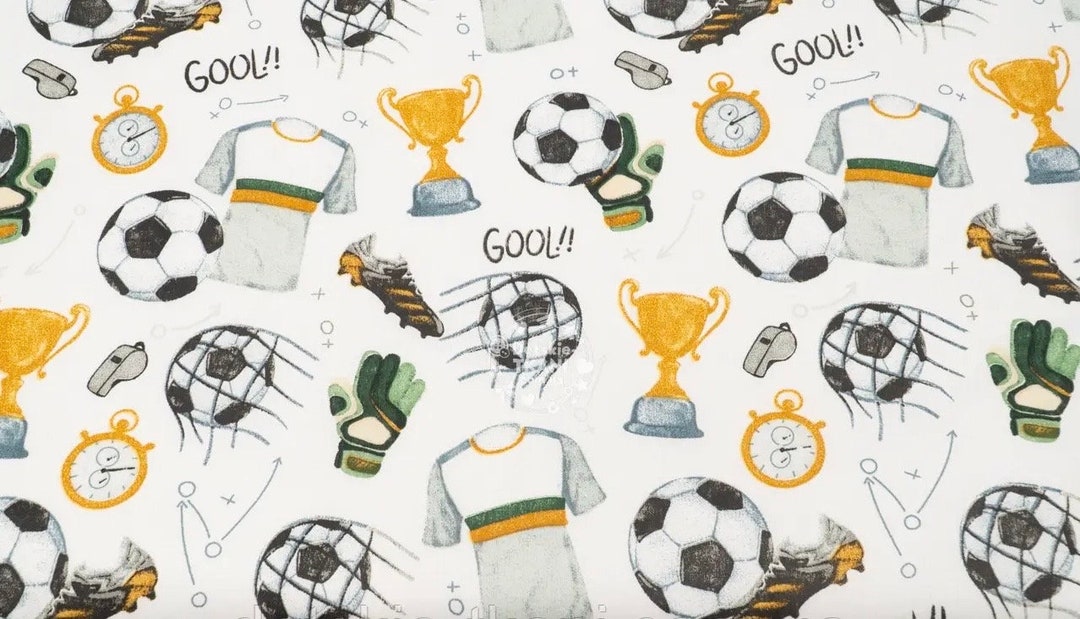 Soccer Fabric, Soccer Ball Fabric, Sports Fabric, Cotton Fabric ...