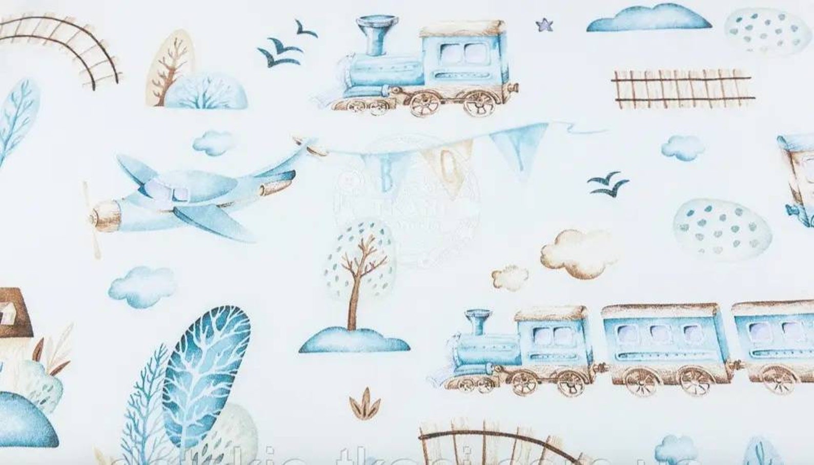 Cotton Fabric,train Fabric,railroad Fabric,airplane Fabric,transport ...